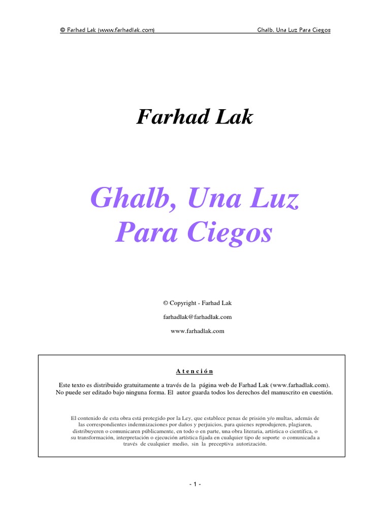 Ghalb Una Luz para Ciegos | PDF | Amor | Cielo