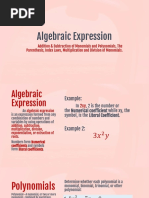 Adding and Subtracting Monomials | PDF | Arithmetic | Abstract Algebra