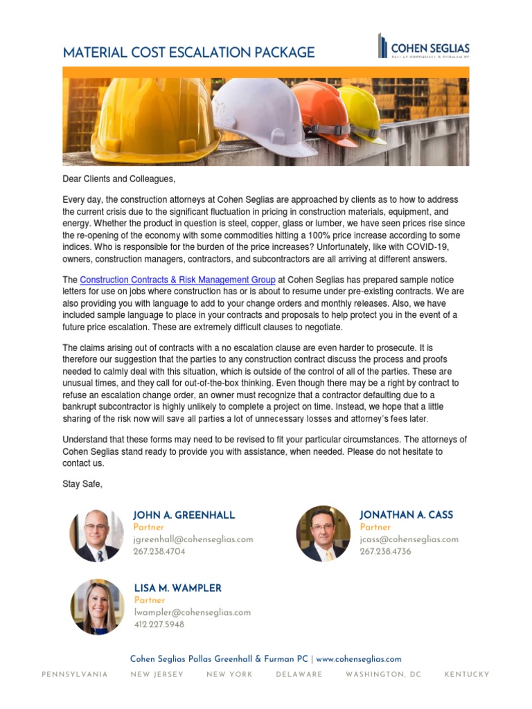 2021.06 Material Price Escalation Package | PDF | Prices | General ...