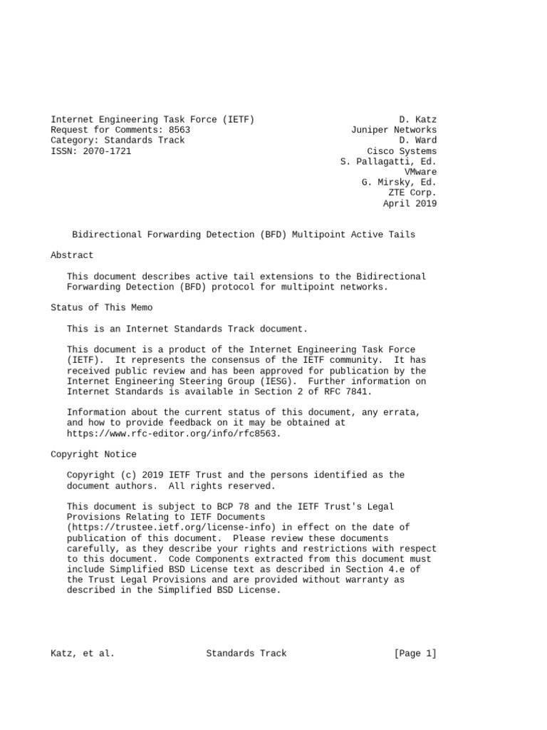 RFC 8563 | PDF | Computer Networking | Networking Standards