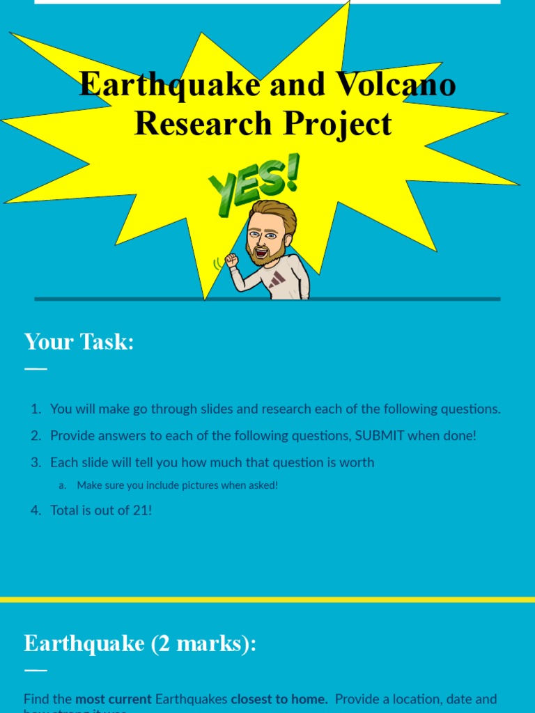 Kristina S2338 - Earthquake and Volcano Research Project | PDF ...