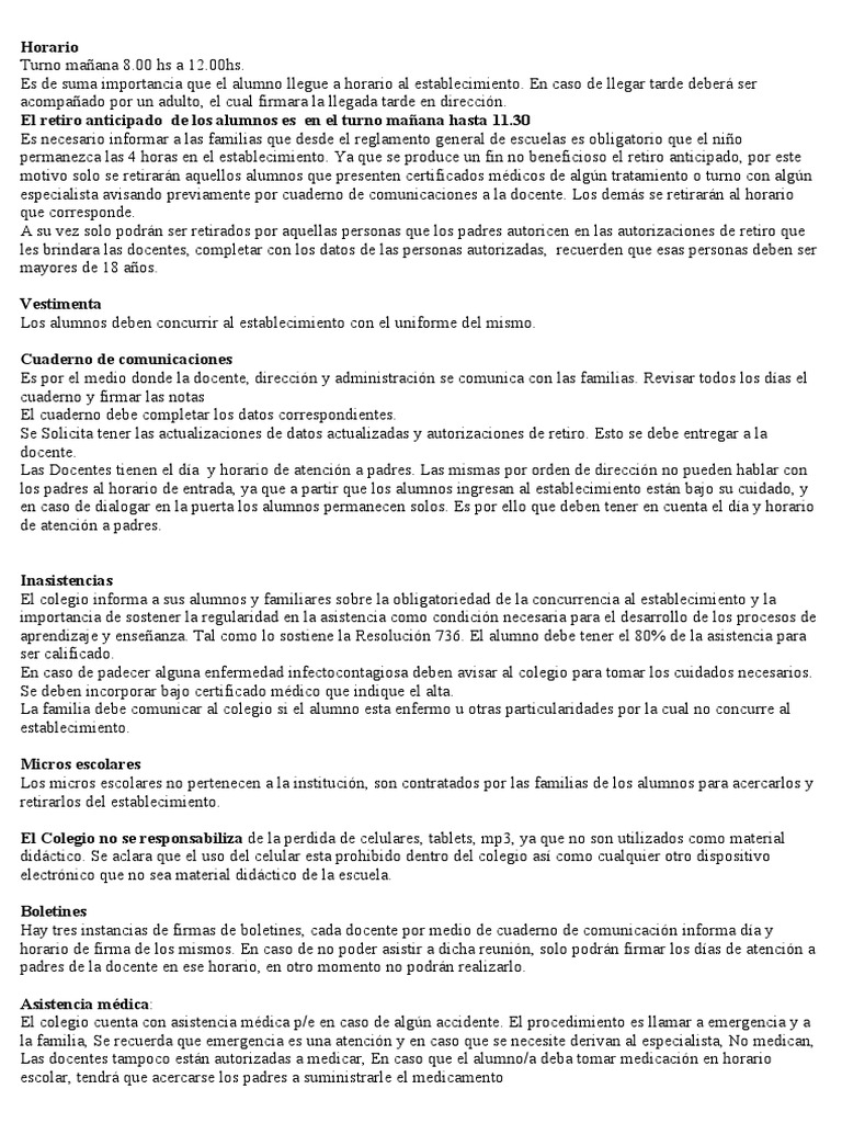 Horario | PDF | Enseñando