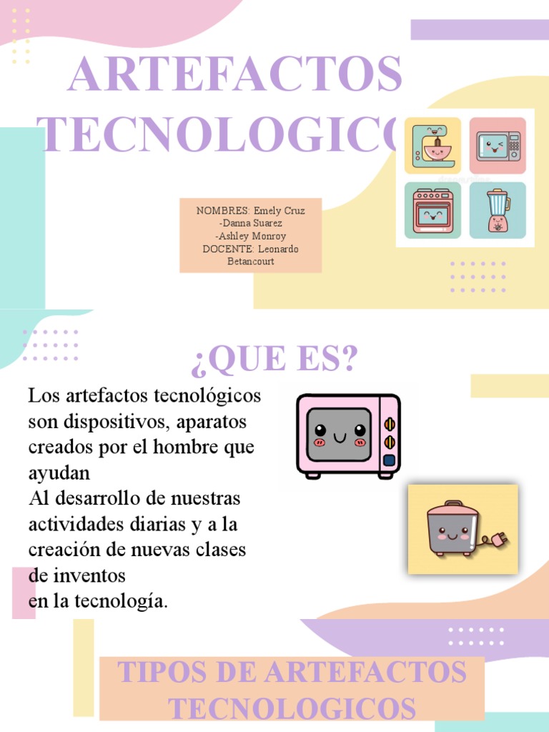 Artefactos tecnológicos: dispositivos que ayudan | PDF