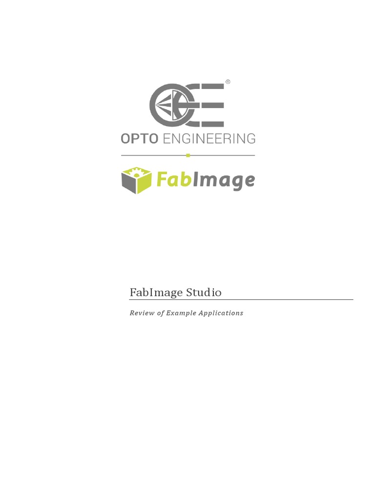 FabImage-ExampleApplications4 10 | PDF | Barcode | Computer Vision