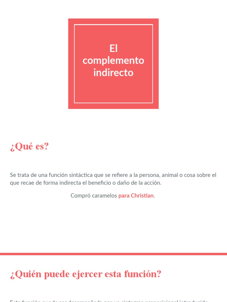 El Complemento Indirecto | PDF | Juegos y actividades