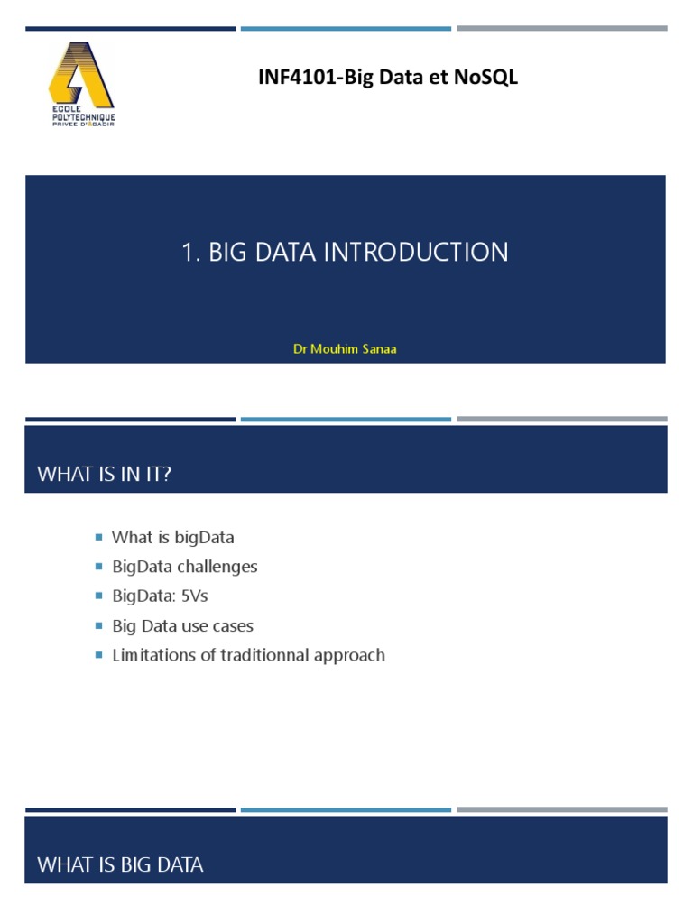 Big Data Introduction PDF | PDF | Internet Of Things | Big Data