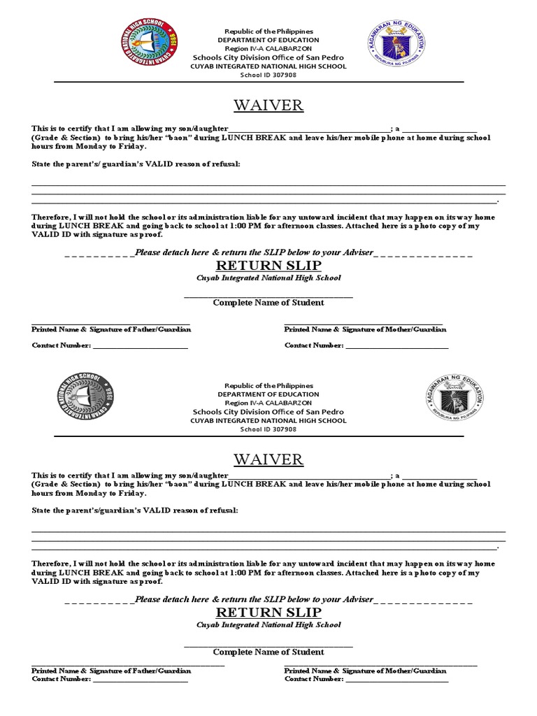 WAIVER | PDF | Government