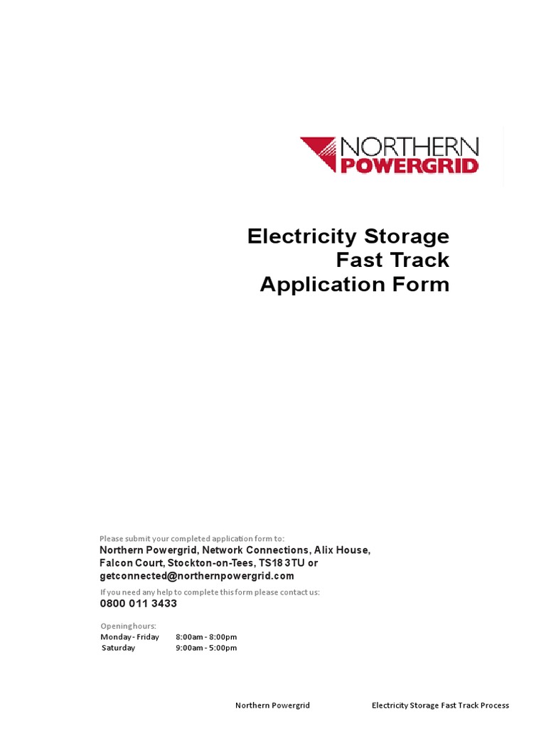 G59 - G99 Fast Track Application Form | PDF | Energy Storage | Solar Power