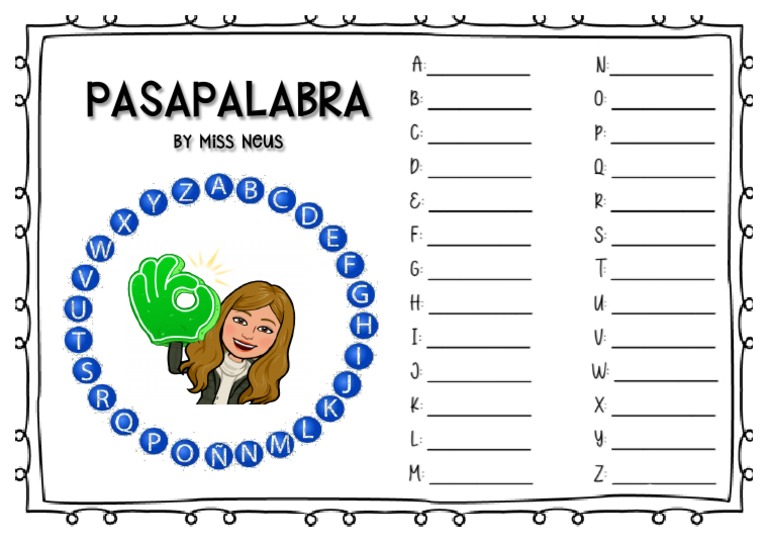 Template Pasapalabra | PDF
