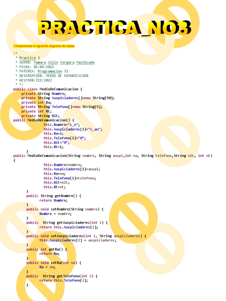 PRACTICA3 Programacion | PDF | Objetos matemáticos | Ingeniería de software