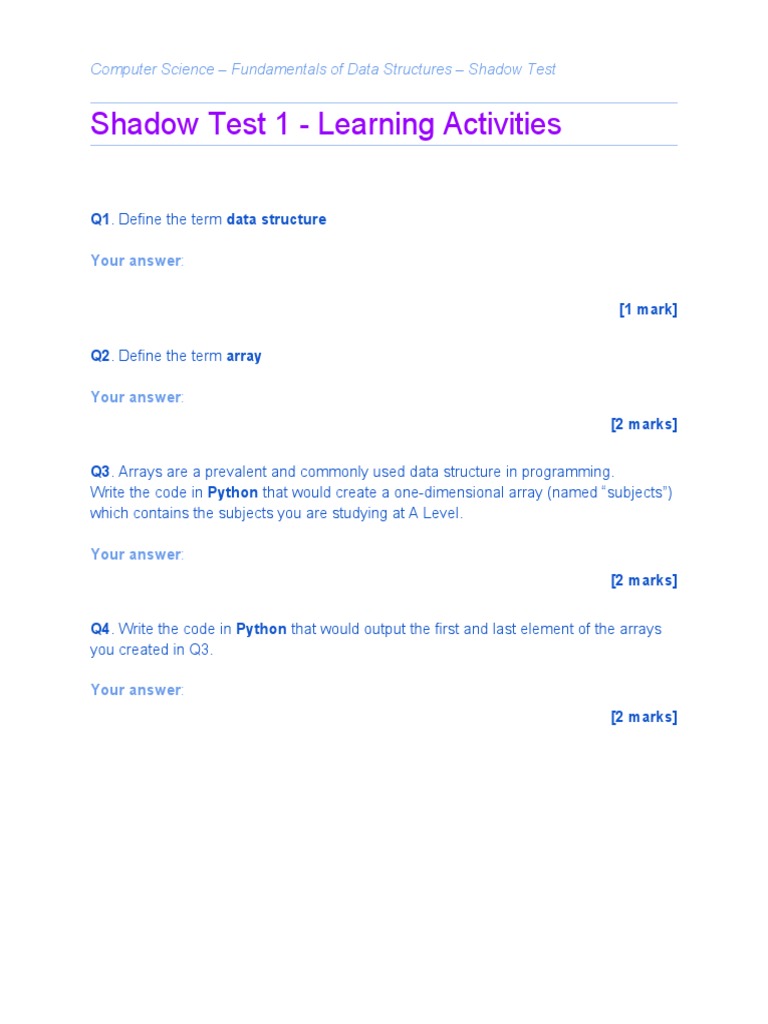 St1 Fundamentals Of Data Structures Pdf Queue Abstract Data Type Computer Programming 6620