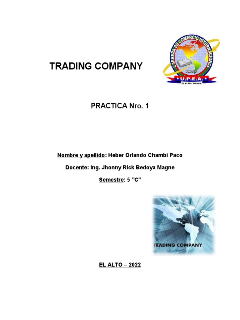 Trading Company | PDF | Bolsa | Comerciante (Finanzas)