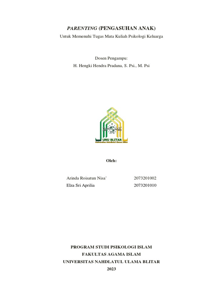 Konsep Dasar Parenting untuk Anak | PDF | Kesehatan Holistik