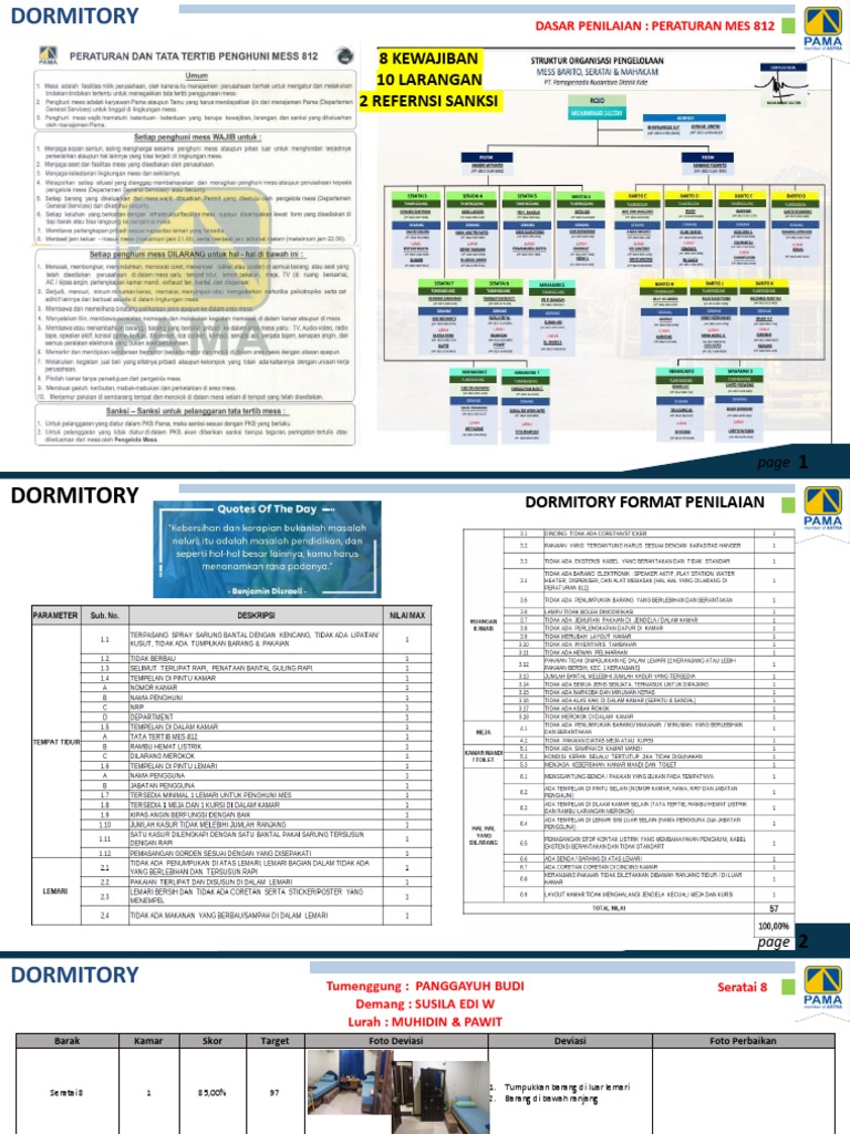 KERAPIAN MESS PAMA DESEMBER 2022 Seratai 8 | PDF