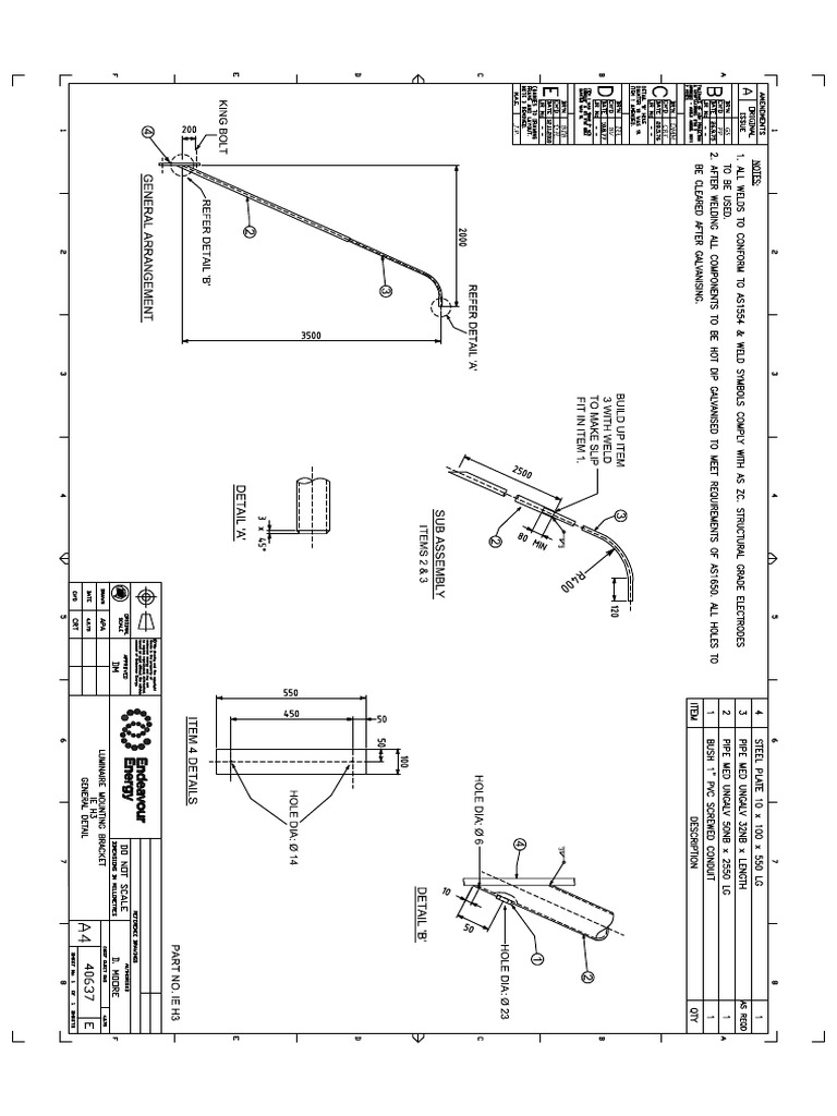 Street Light Bracket Type H3 Det PDF PDF