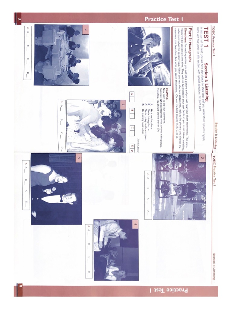 TOEIC Practice Test 1 | PDF