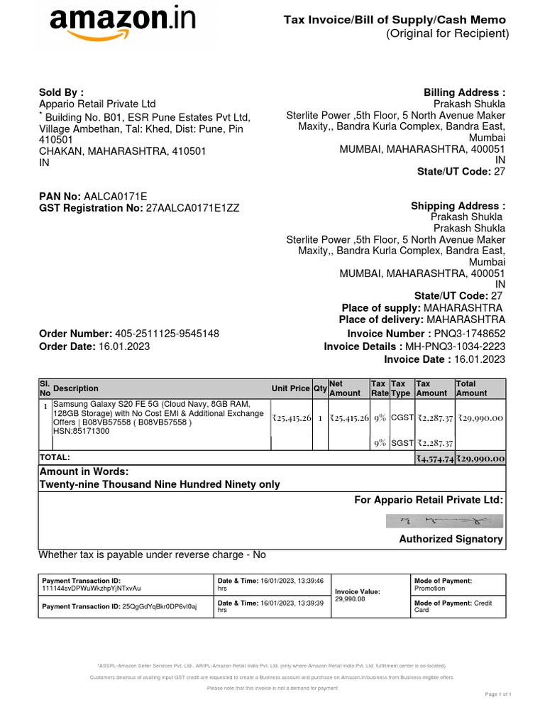 Invoice Mobile | PDF | Invoice | Payments