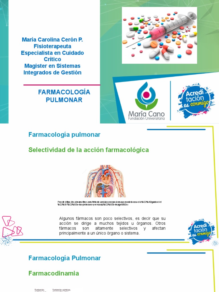 Farmacologia Pulmonar Fumc | PDF | Asma | Farmacología