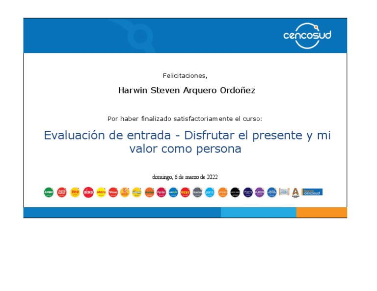 Certificado de Curso Completado | PDF