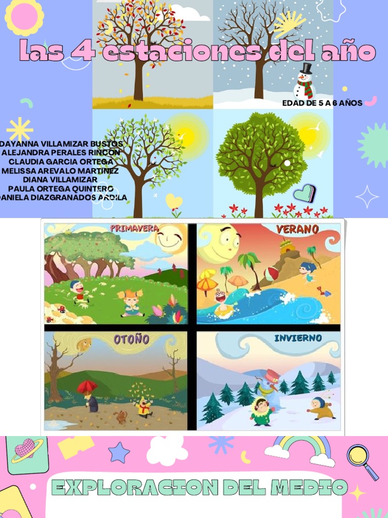 Las 4 Estaciones Del Año. | PDF | Temporada de primavera) | Otoño