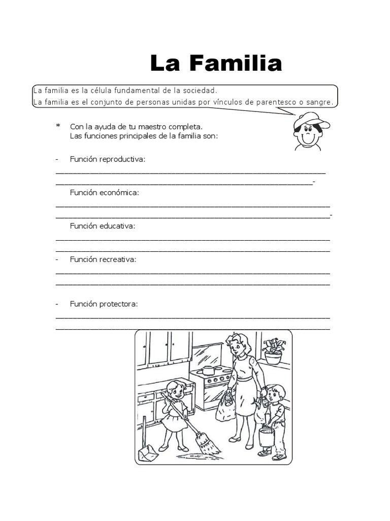Actividad La Familia 6to | PDF