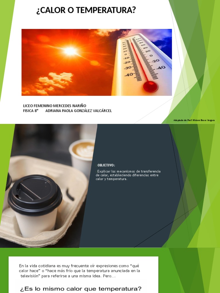 Calor vs temperatura: ¿Cuál es la diferencia | PDF | Calor | Conduccion ...