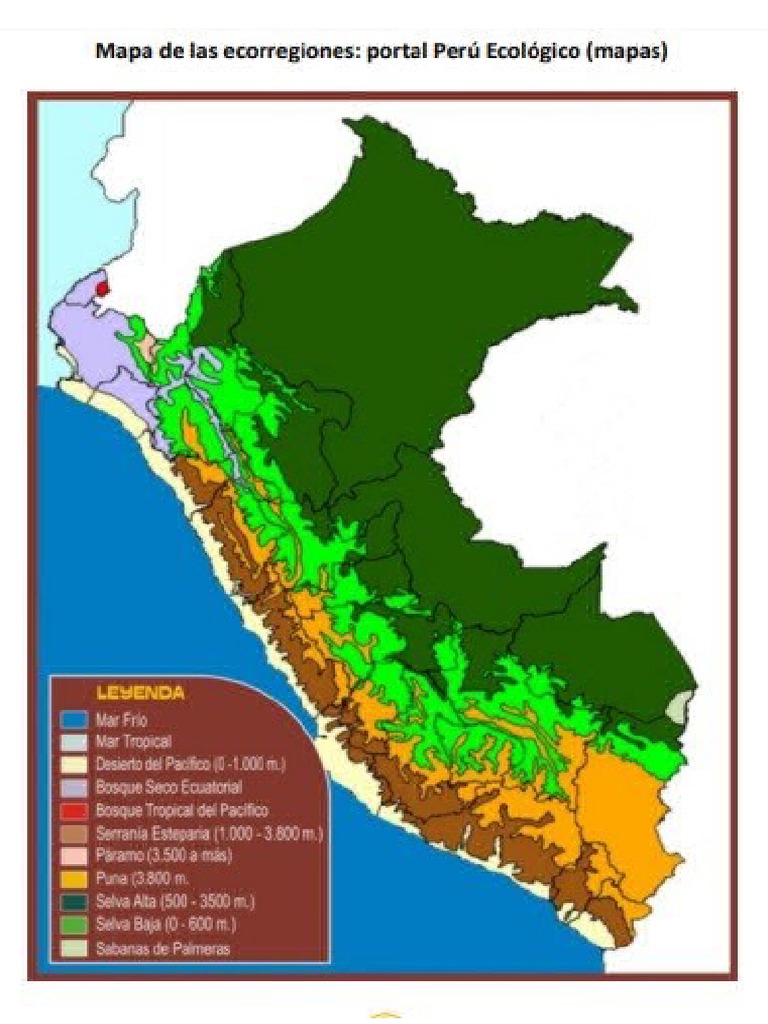 Mapa de Las Ecorregiones | PDF