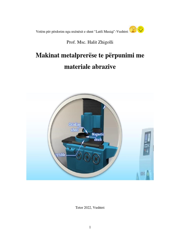 Makinat Metalprerse Te Perpunimi Me Materiale Abrazive | PDF