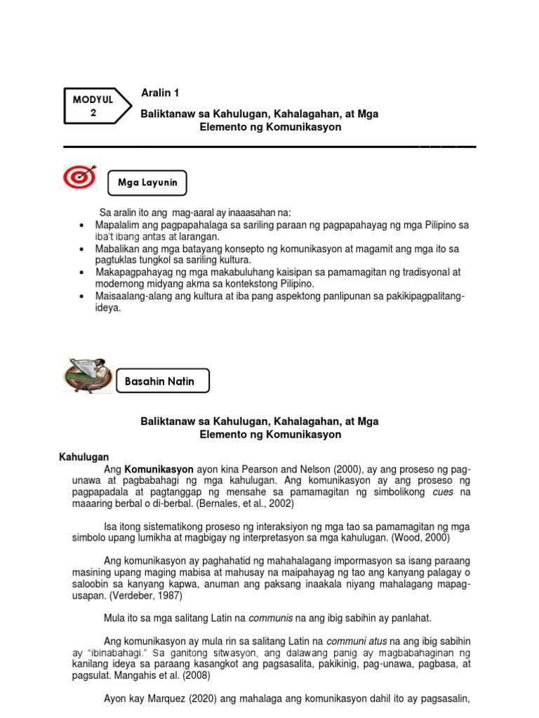 Modyul 2 Aralin 1 - 2 | PDF