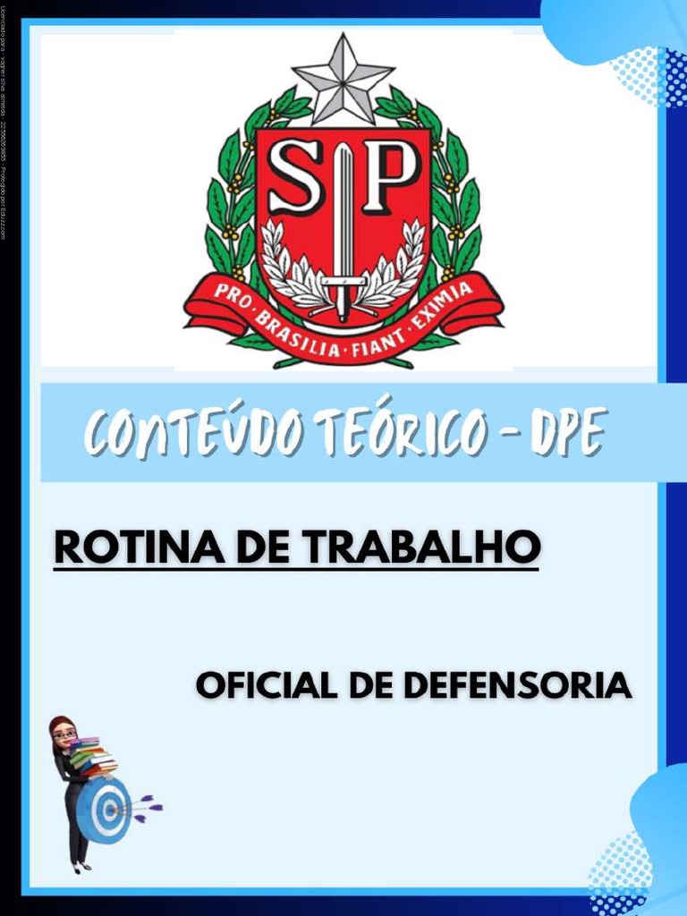 Rotina de Trabalho Oficial Da Dpesp Alvonotj | PDF | Qualidade ...