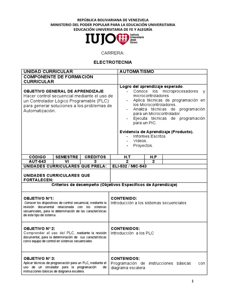 Programación de controladores lógicos programables (PLC) para sistemas ...