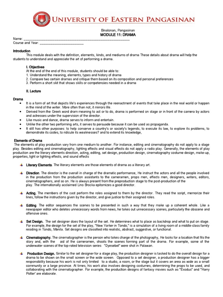 Module 11 - Drama | PDF | Sophocles