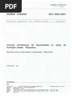 NCH 2702-2002 Cámaras de Inspección Domiciliarias | PDF | Hormigón | Alcantarillado