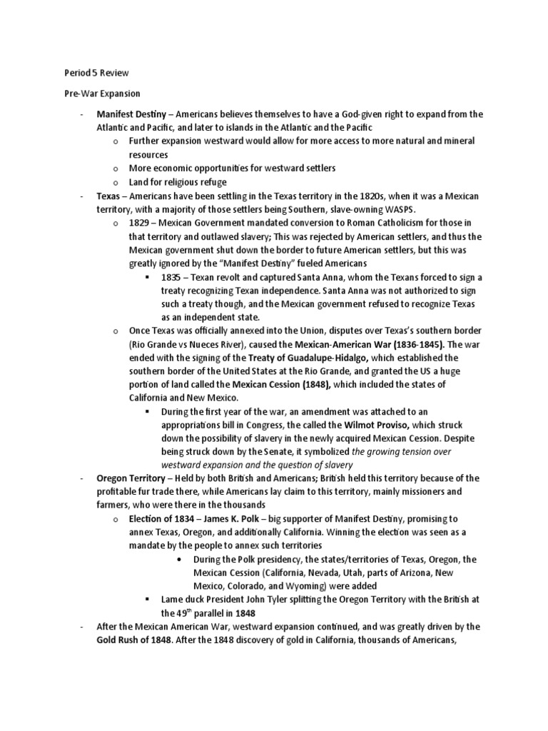 Period 5 Outline - Heimler | Download Free PDF | Confederate States Of ...