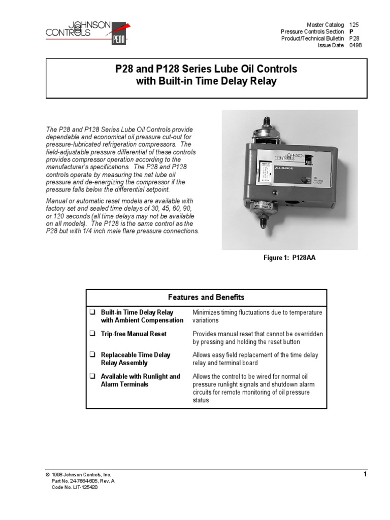 Penn p28 Series | PDF | Relay | Mains Electricity