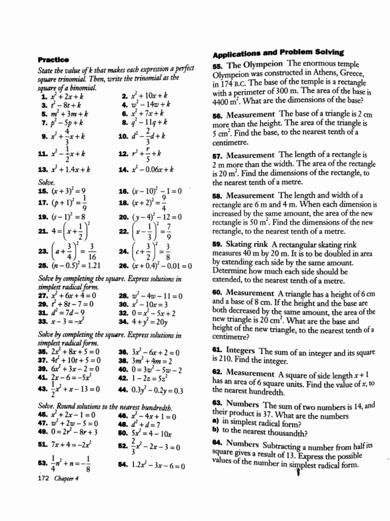 Section 4.4 Pp. 172-173 PDF | PDF | Area | Length