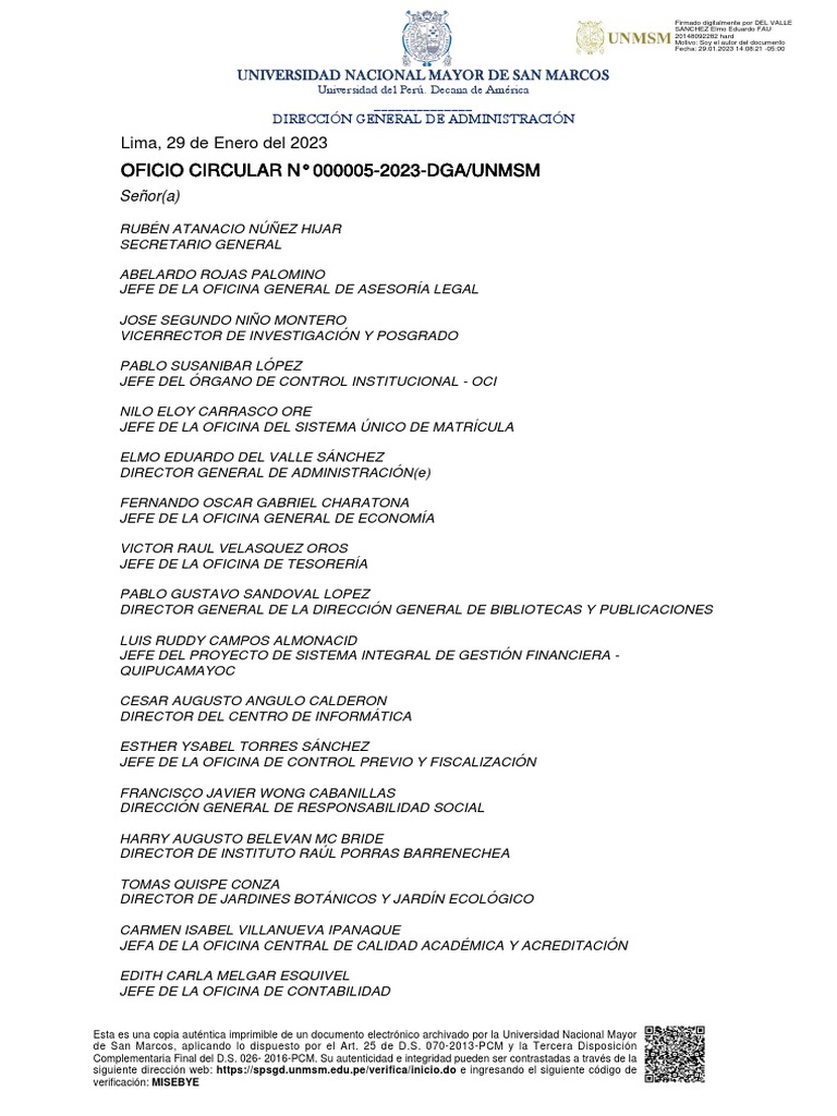 Oficio Circular-000005-2023-Dga | PDF