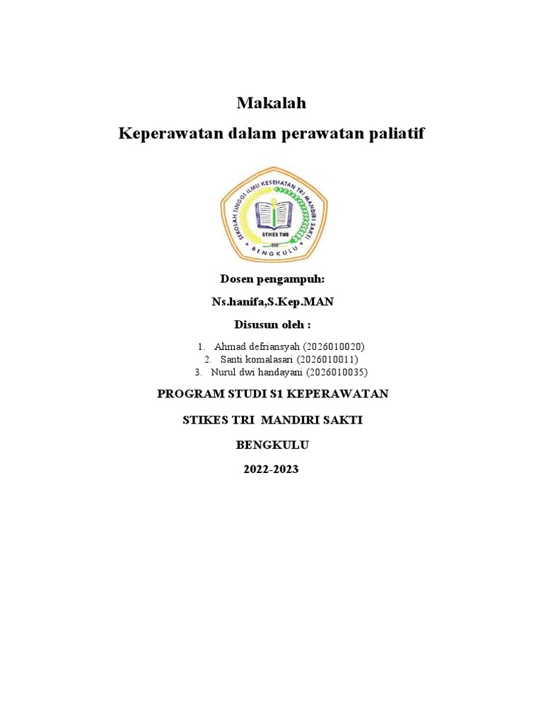 KLPL 1 (1) PRINSIP PERAWATAN PALIATIF | PDF