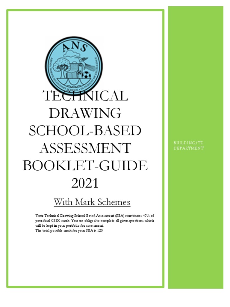 Revised CJB Technical Drawing SBA Questions 2021 - 2022 With Mark ...
