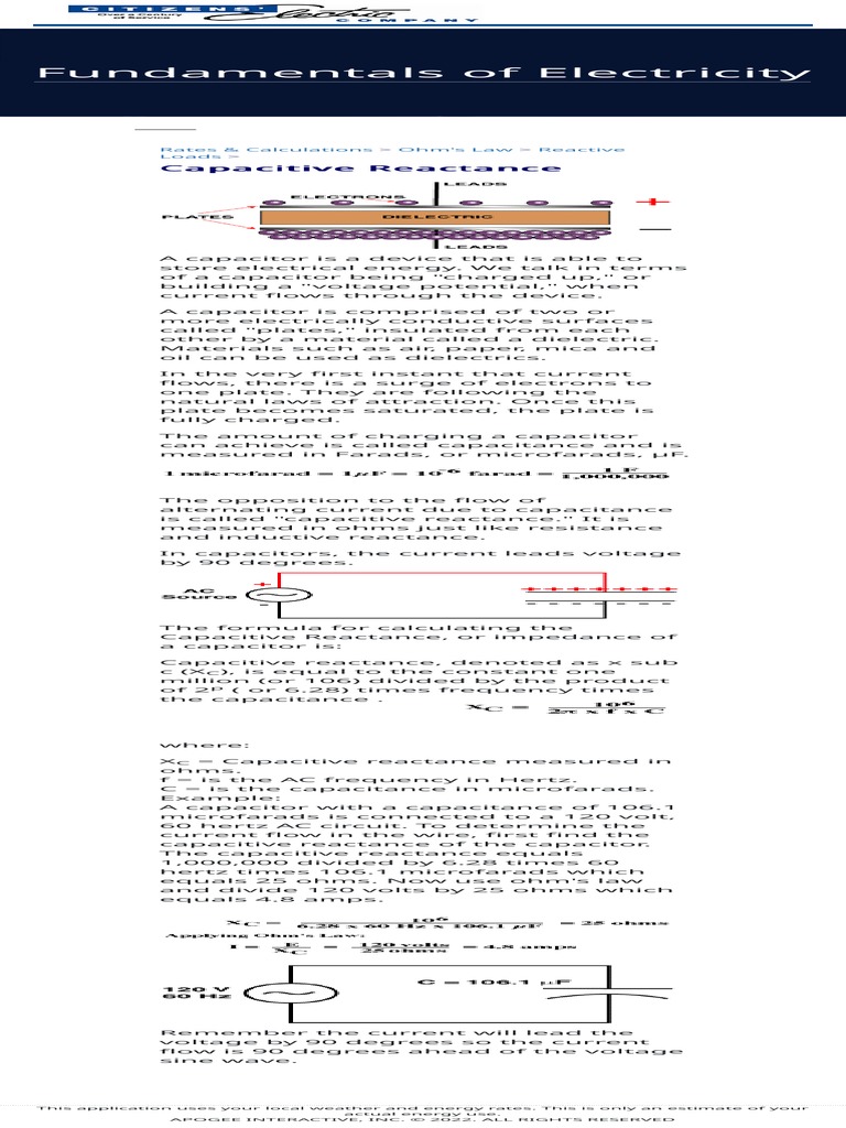 Fundamentals of Electricity PDF | PDF | Capacitor | Capacitance