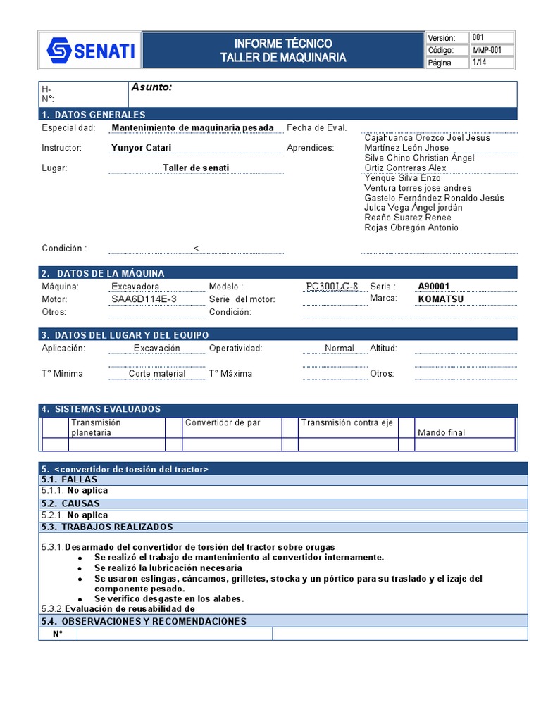 INFORME TECNICO-MAQUINARIA PESADA TRASMISION - Doc Grupal | PDF ... INFORME TECNICO-MAQUINARIA PESADA TRASMISION - Doc Grupal | PDF ...