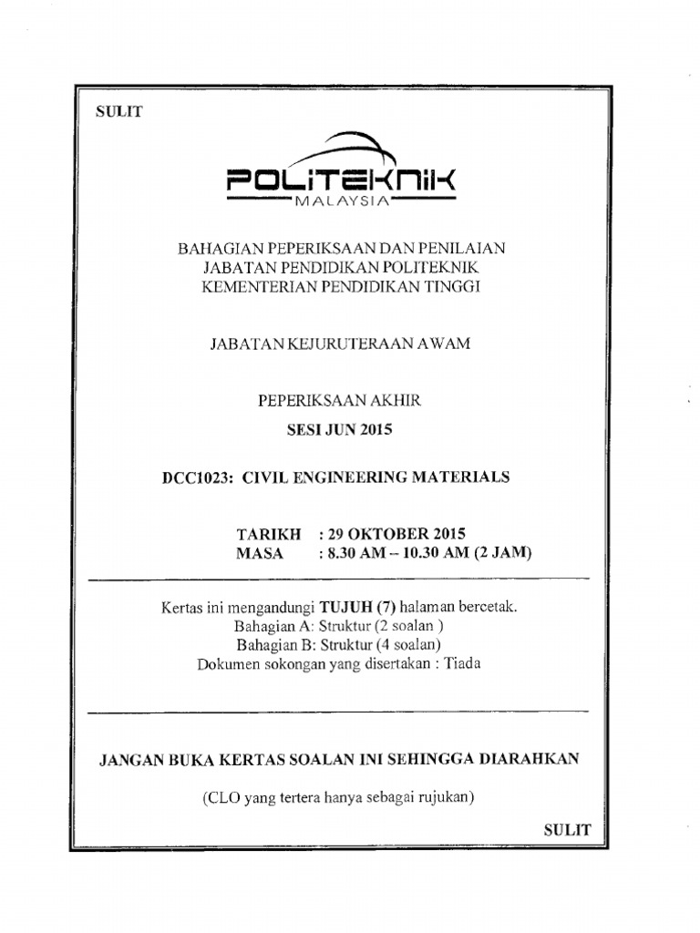 Civil Engineering Materials | PDF