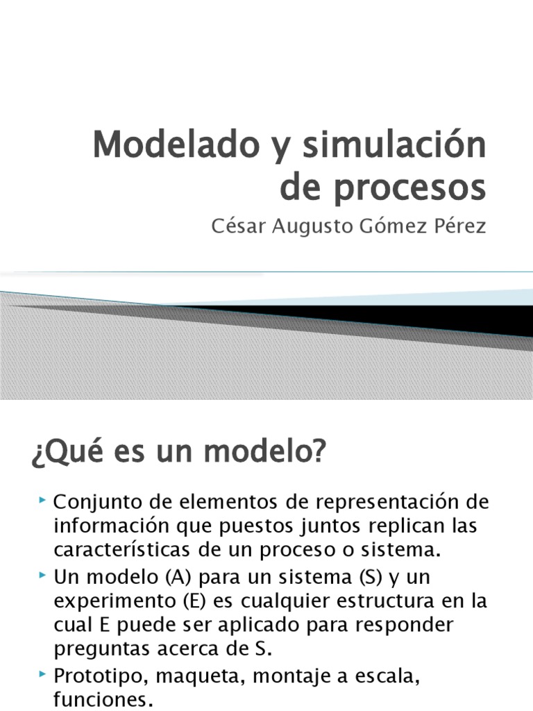 Clase 1 - Modelado y Simulación de Procesos Dinámicos | PDF ...