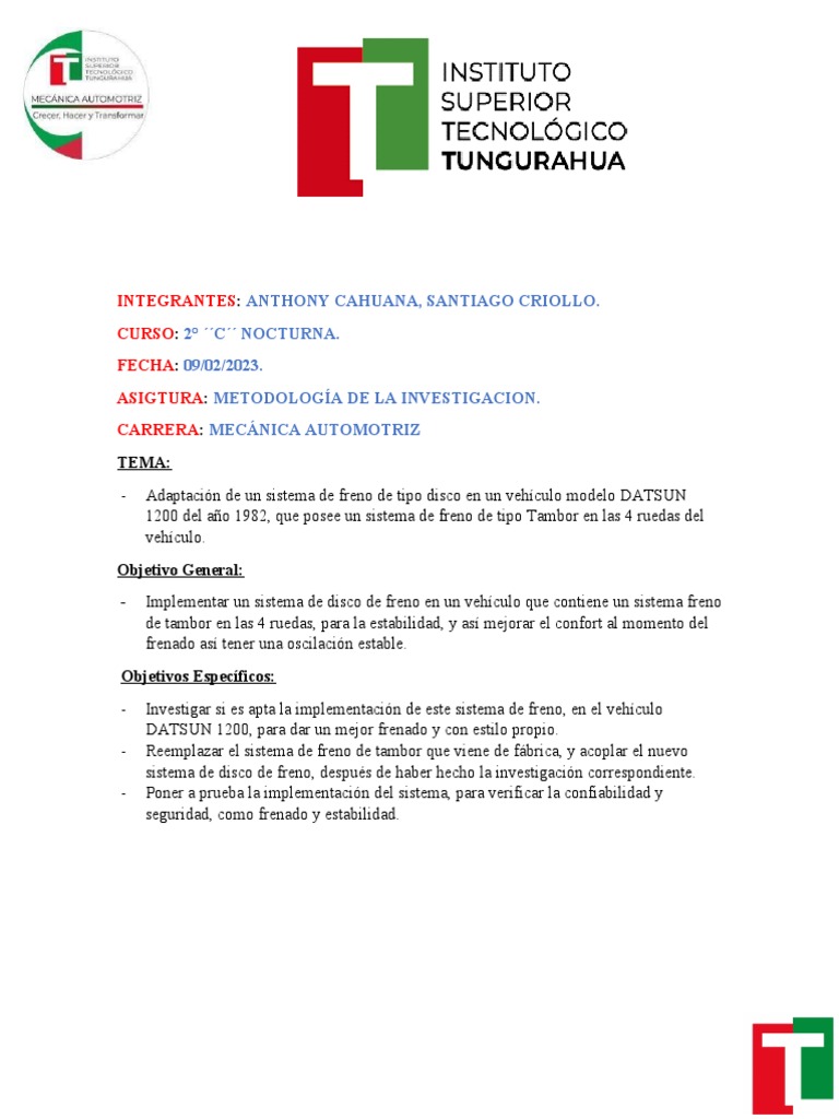 Proyecto, Macro, Meso, Micro | PDF | Vehículos