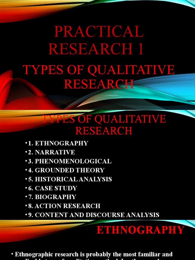 Types of Qualitative Research Methods | PDF | Qualitative Research ...