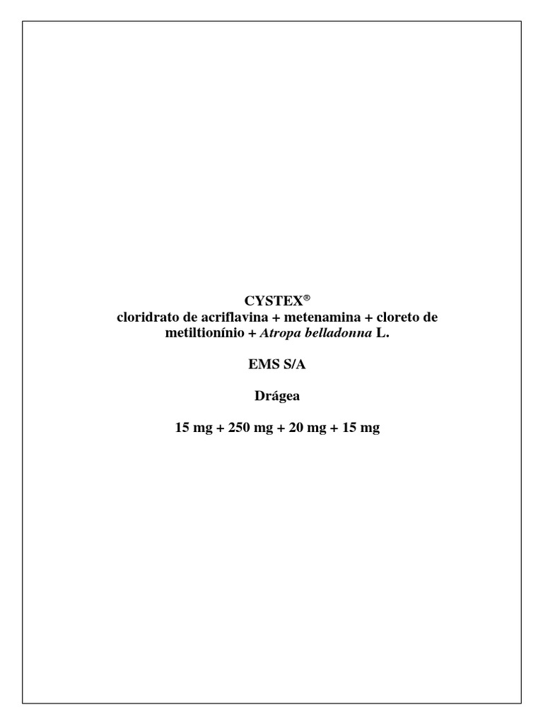 Bula Cystex Paciente Consulta Remedios | PDF | Gravidez | Infecção do ...