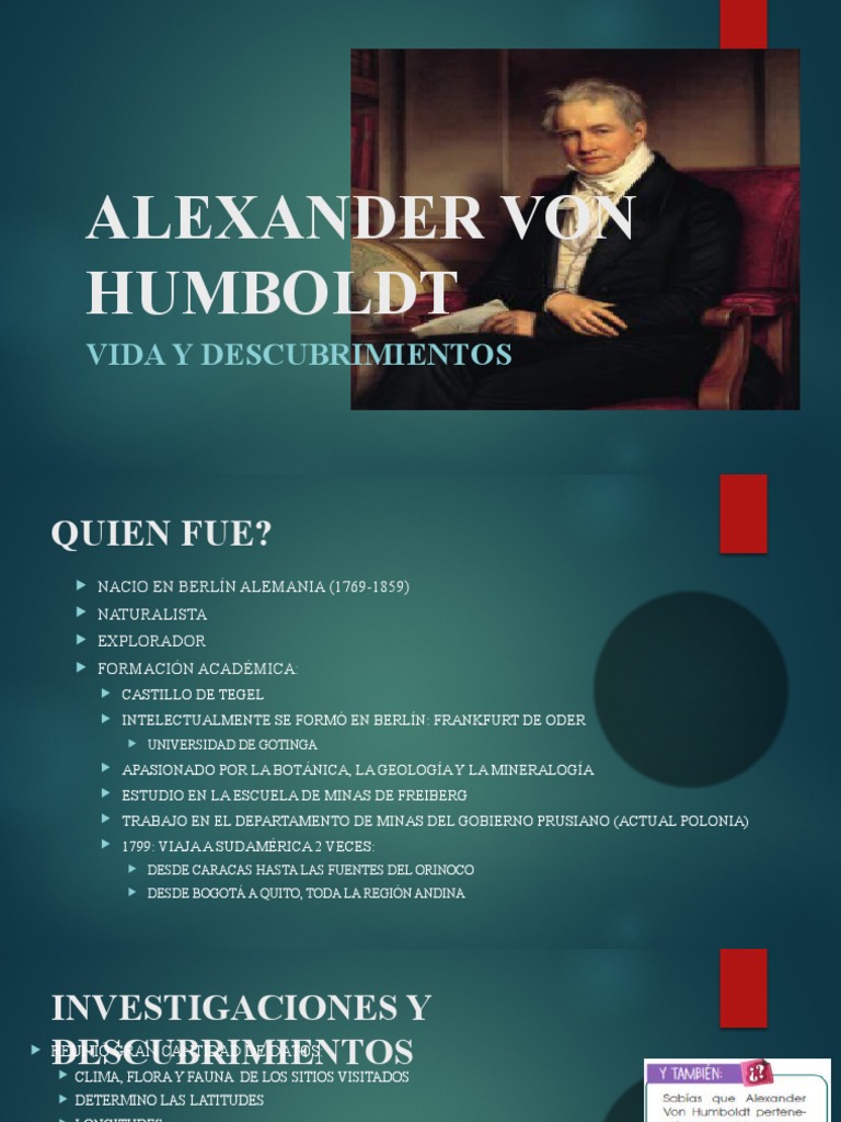 Alexander Von Humboldt | PDF | Ciencias de la Tierra