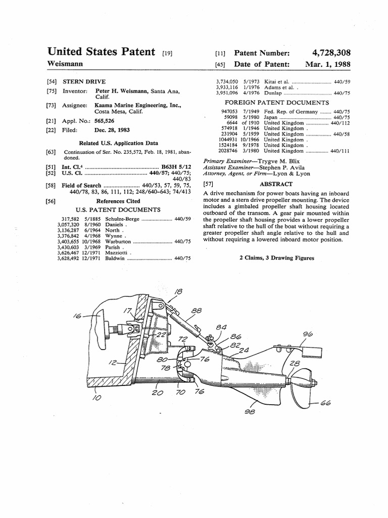 KAAMA Surface Drive US4728308 | PDF