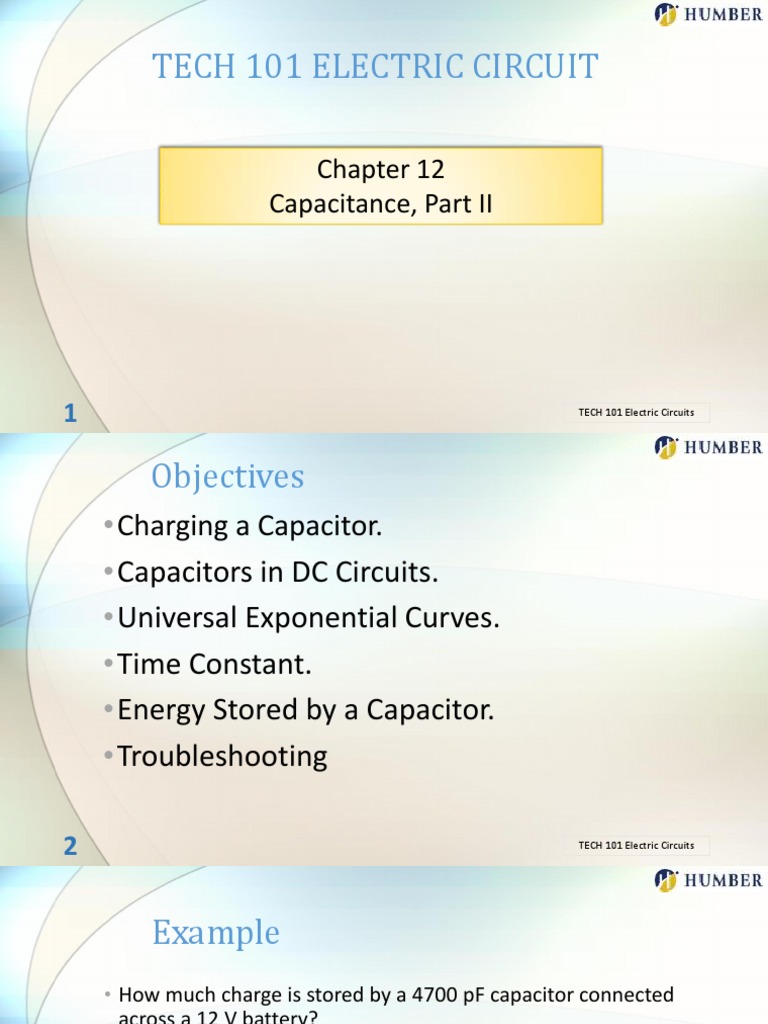 Lecture 15 | PDF | Capacitor | Electrical Network