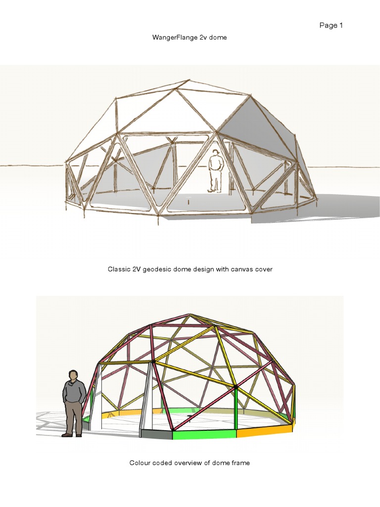 WF2v Domeplans PDF | Download Free PDF | Screw | Dome